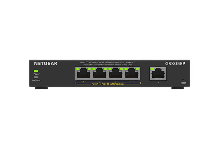 NETGEAR 智能網管Plus 交換機 | 網絡 | 產品 GS305EP | Business | NETGEARSMB